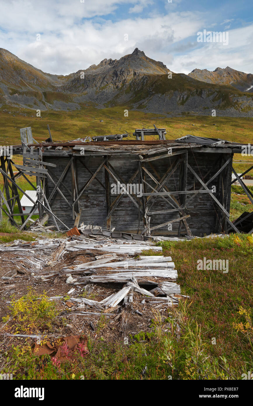 Independence Gold Mine at the top of Hatcher Pass in Alaska USA Stock ...