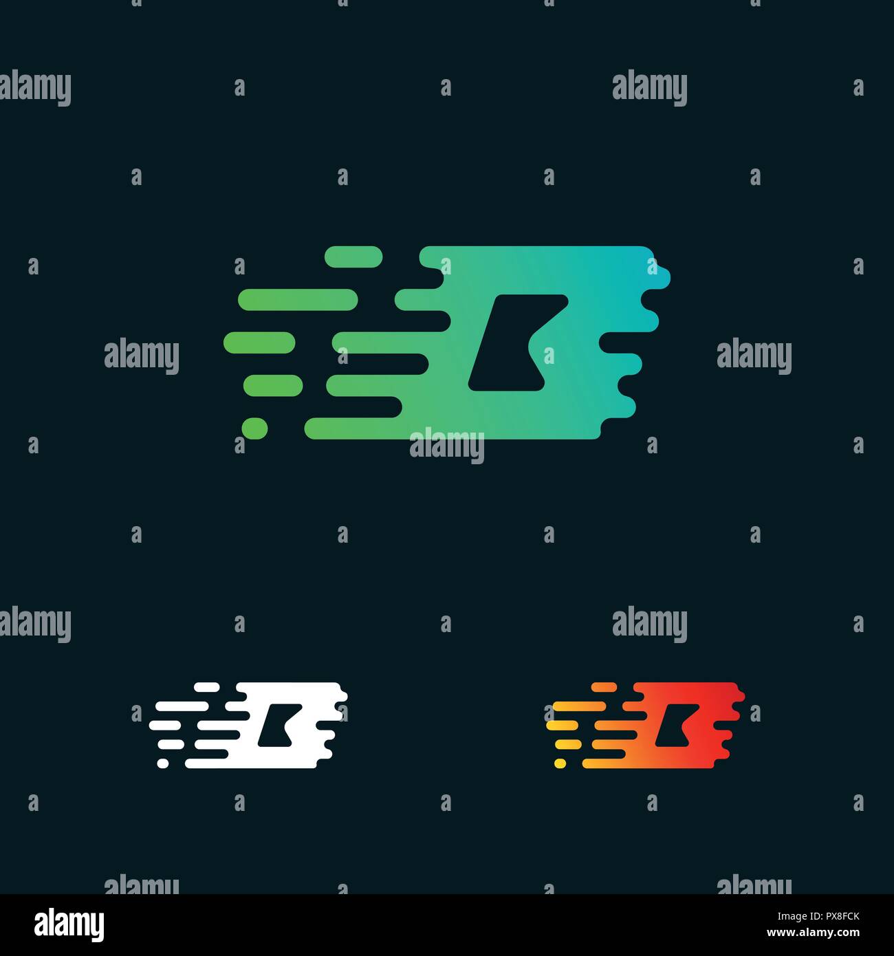 letter B modern speed shapes logo design vector Stock Vector Image ...