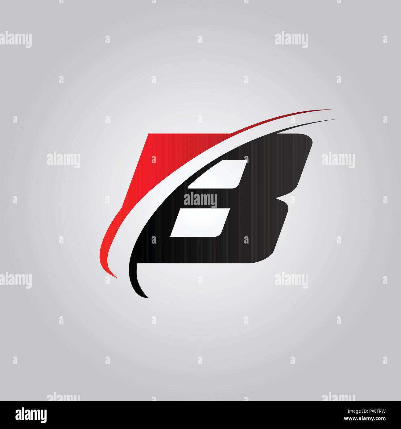 Letter B Logo Red