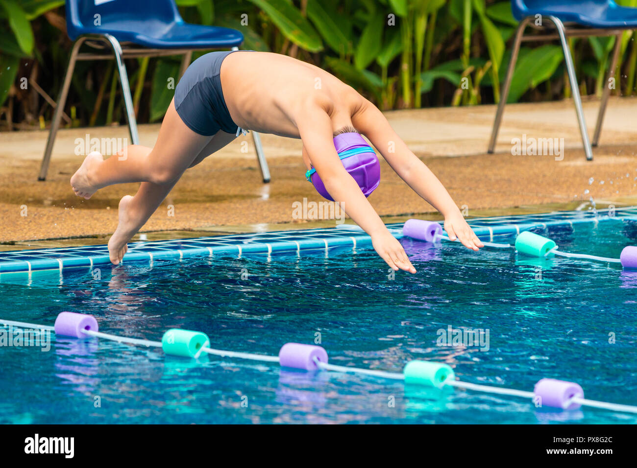 Swim in the pool hi-res stock photography and images - Alamy