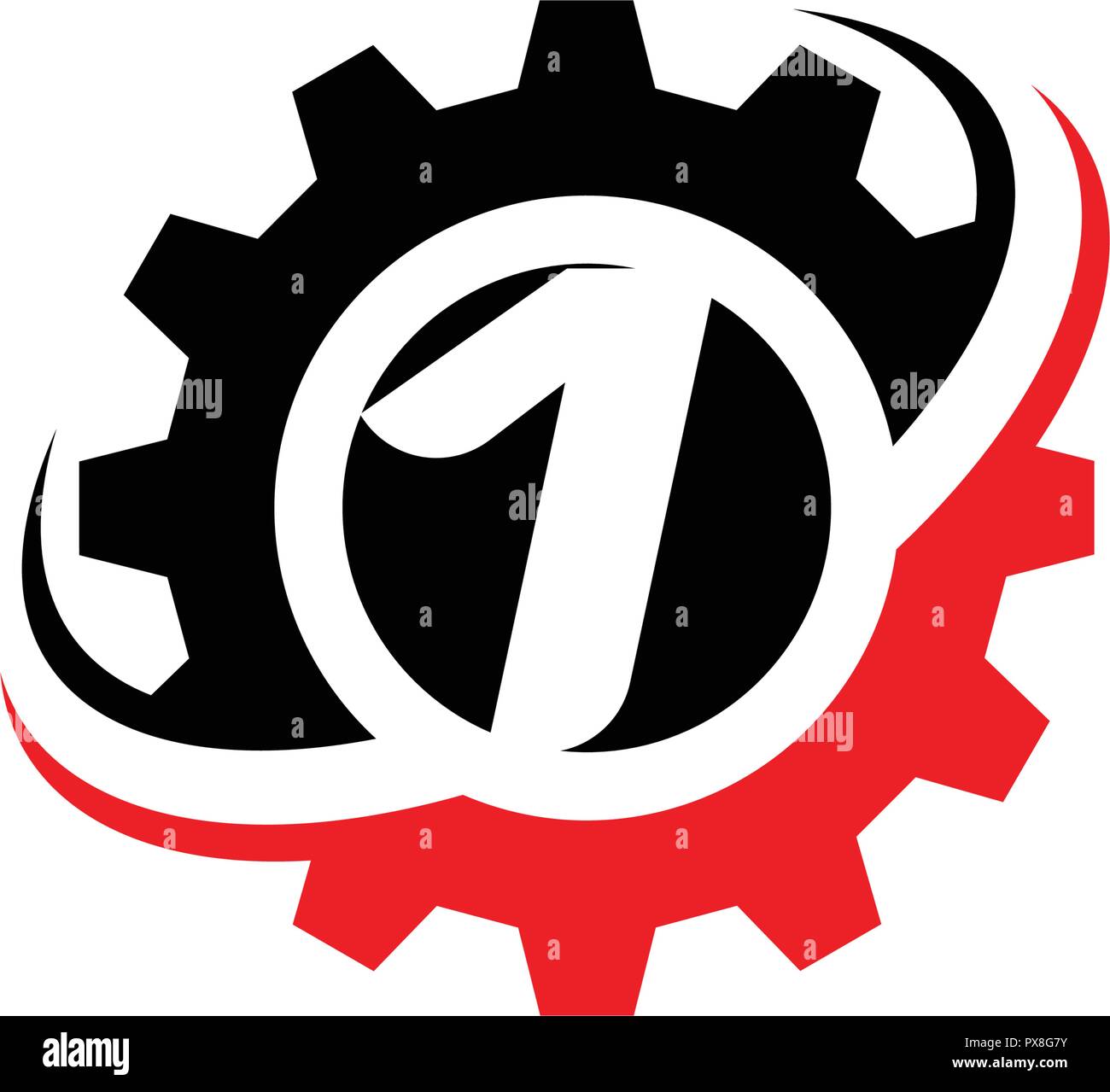 Number 1 Gear Logo Design Template Stock Vector Image & Art - Alamy