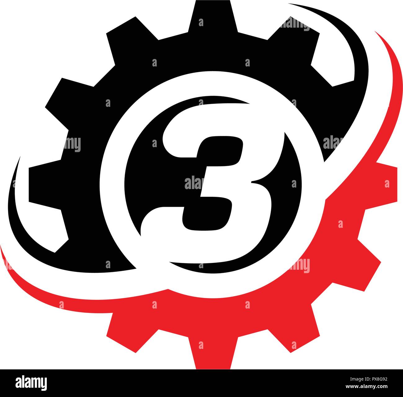 3 Gears Vector