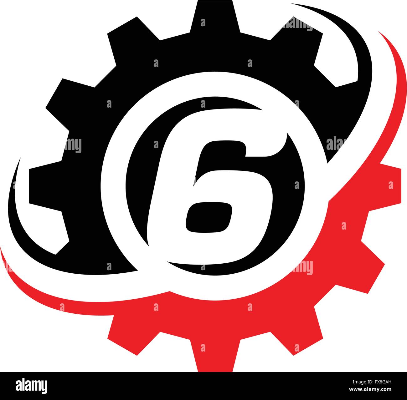 Number 6 engine Stock Vector Images - Alamy