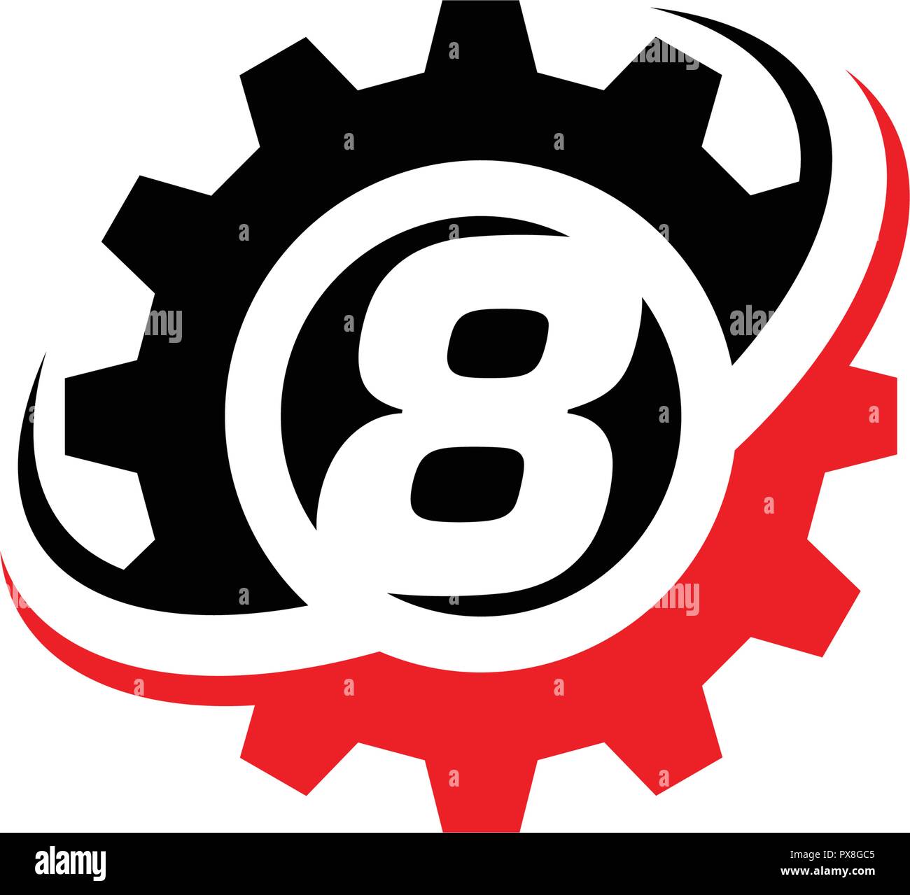 Engineering mechanics gearwheel Stock Vector Images - Alamy