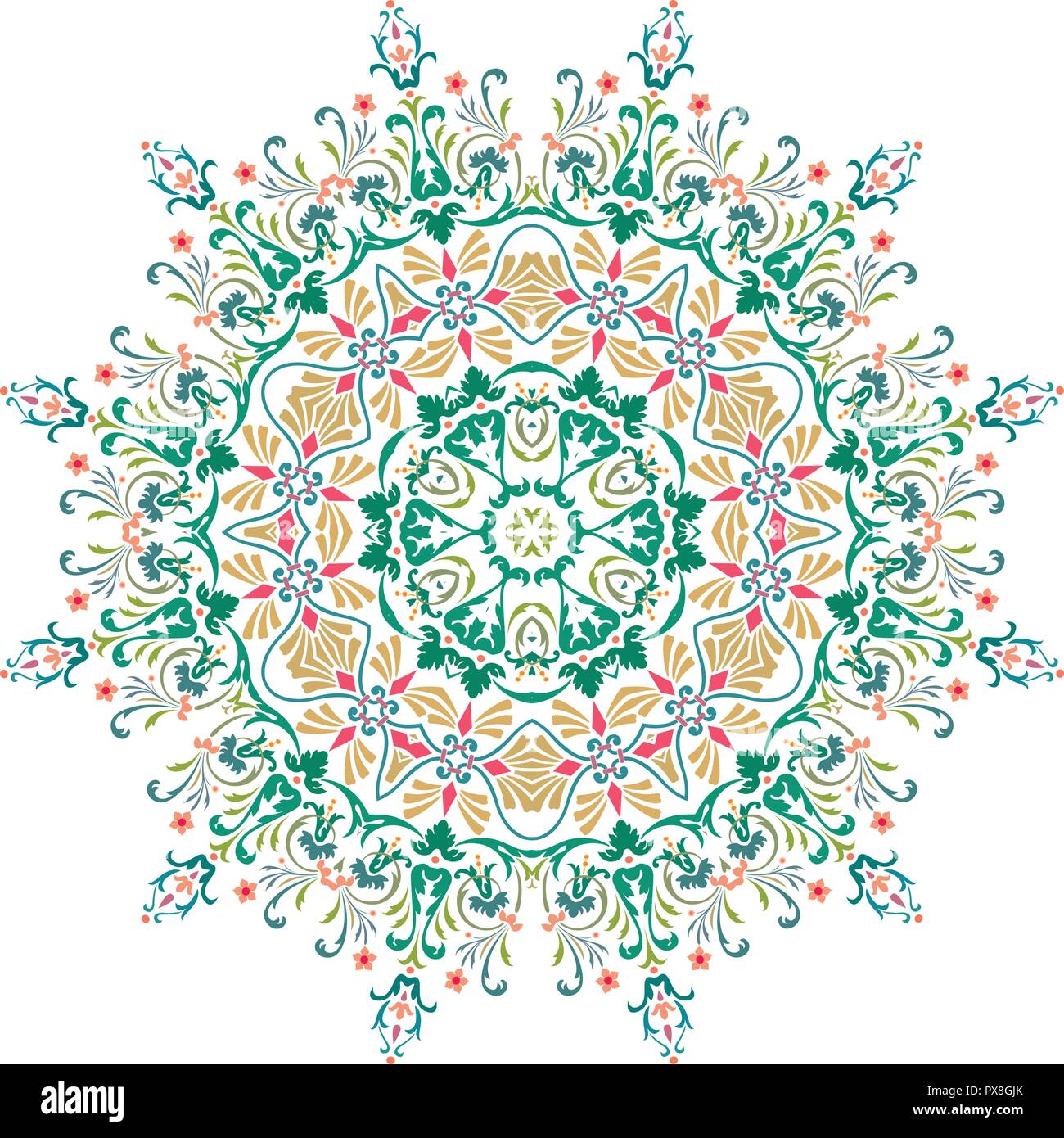 Mandala, Vector Mandala, floral mandala, flower mandala, oriental ...