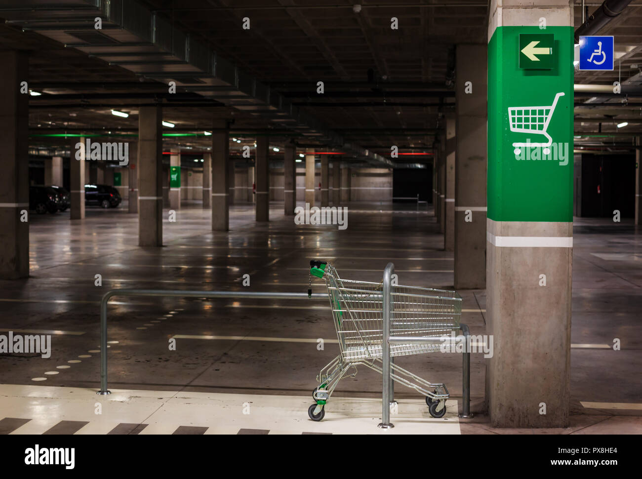 Underground car park mall hi-res stock photography and images - Alamy