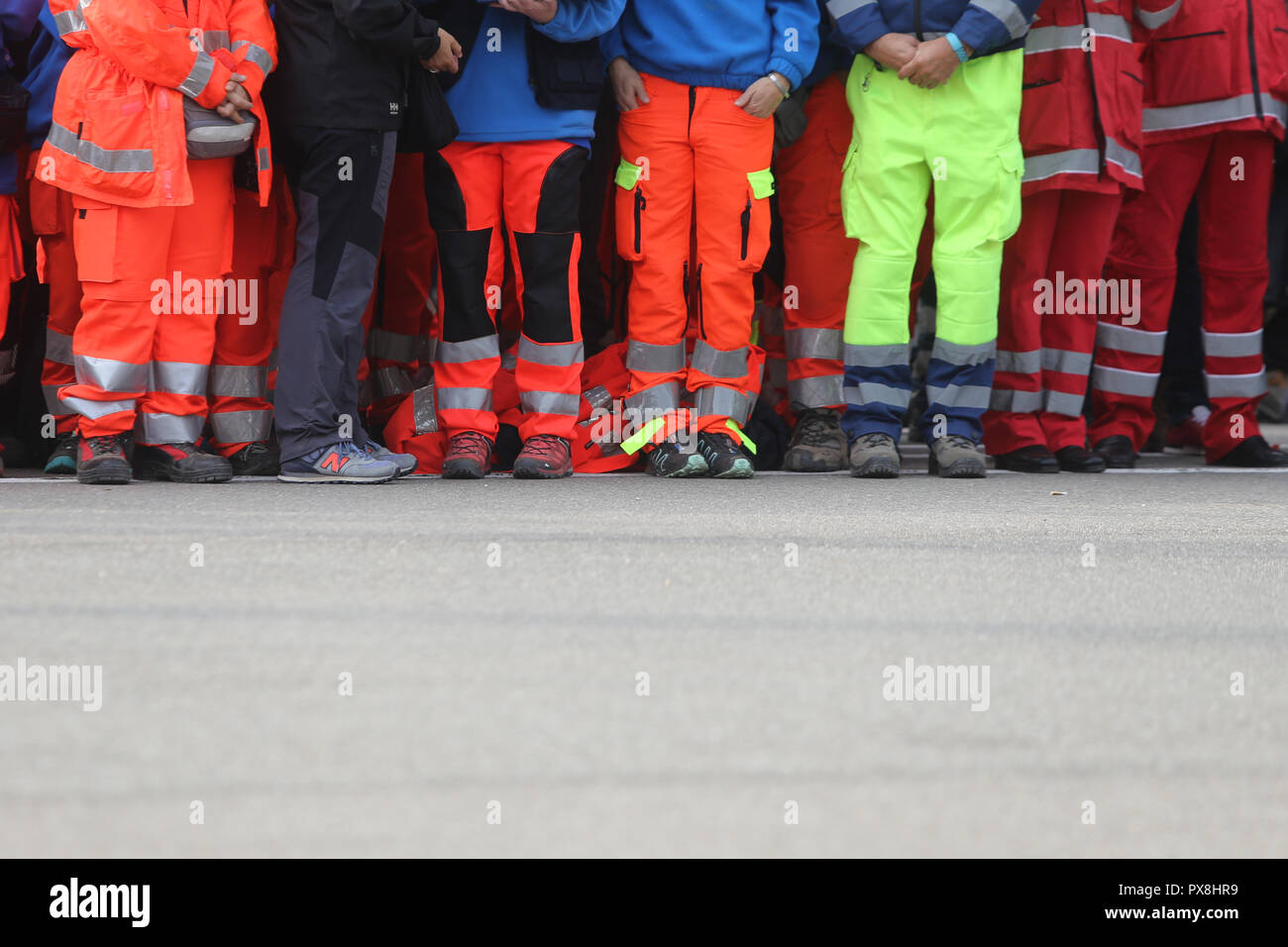 Details of different european nations paramedics uniforms Stock Photo ...