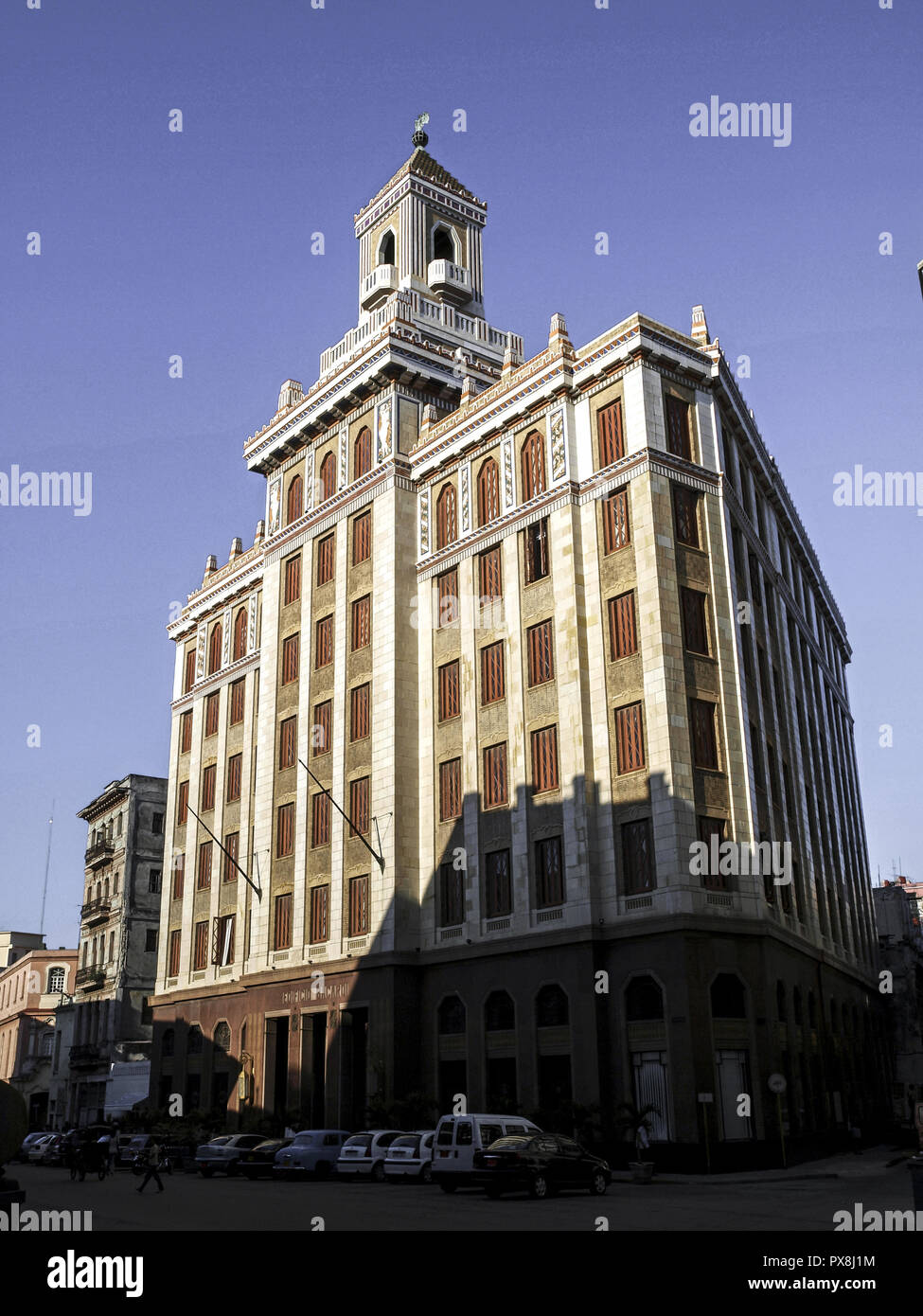 Havanna Vieja, old city, Bacardi Building, Cuba, Havanna Stock Photo ...