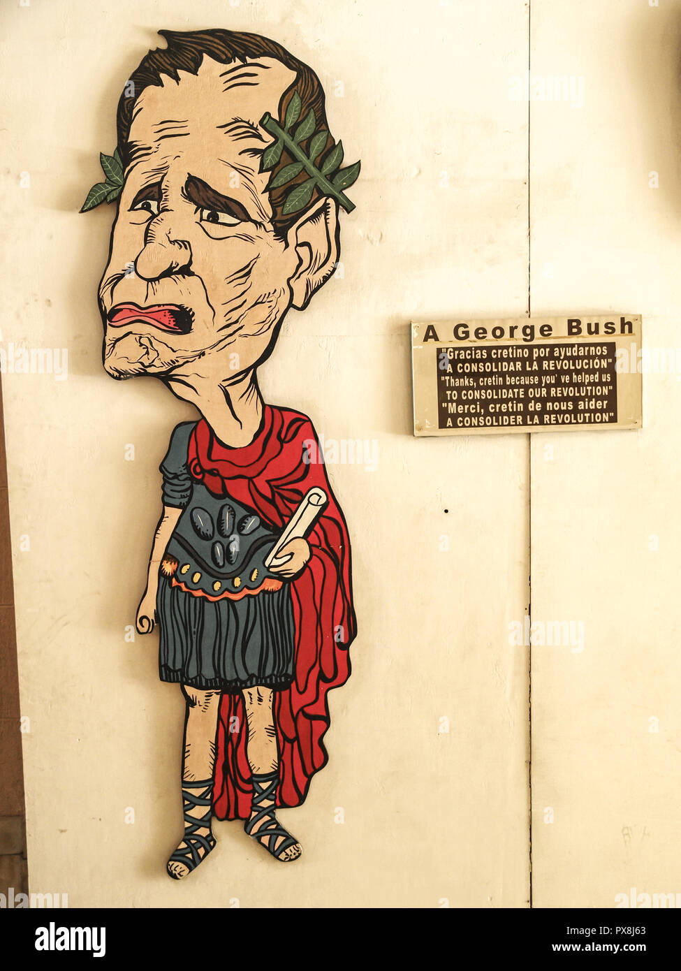 George W Bush Cartoon Caricature