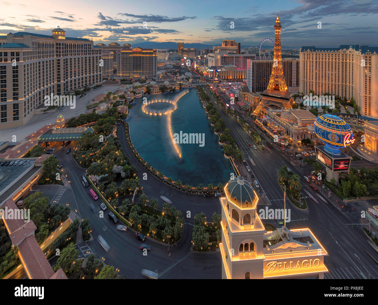 Aerial view of Las Vegas strip Stock Photo - Alamy
