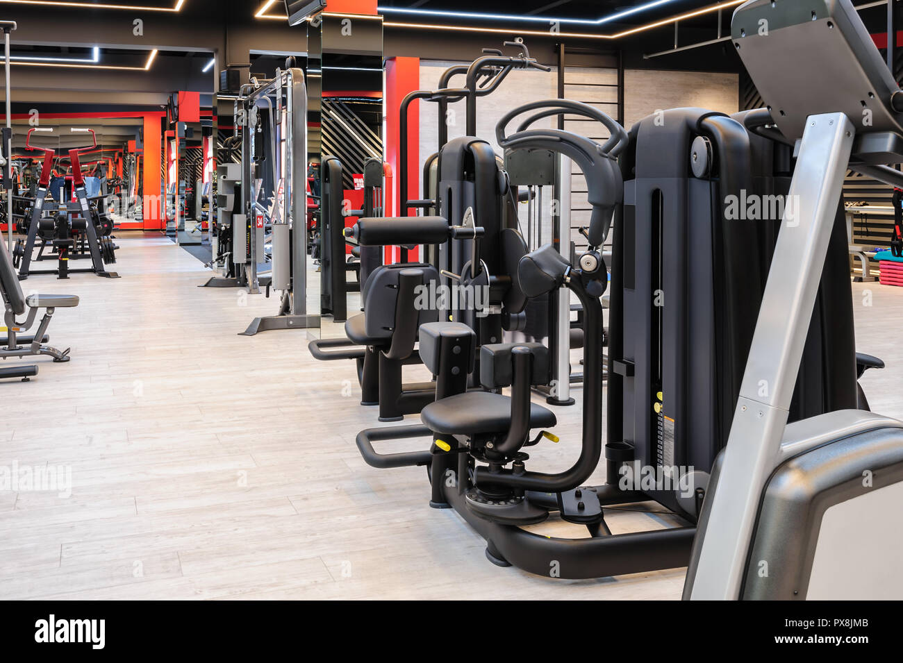 Modern gym interior Stock Photo - Alamy