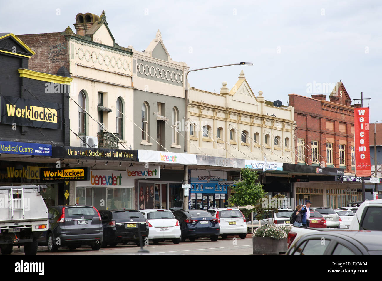 Buildings on Auburn Street, Goulburn, NSW Stock Photo - Alamy