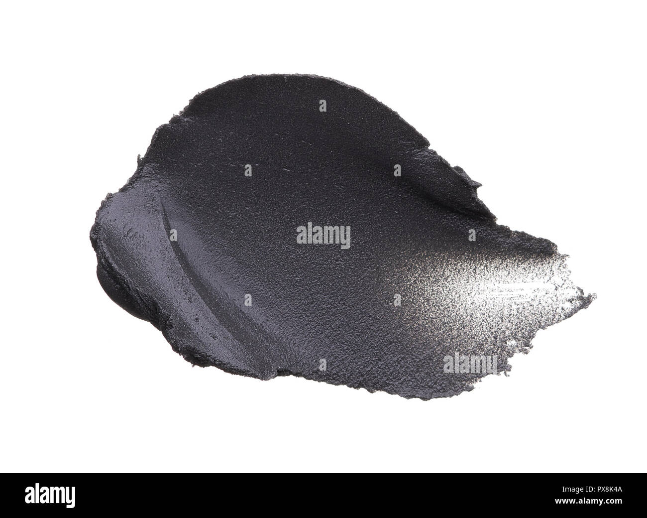 Black smear of magnetic face mask on a white background Stock Photo - Alamy