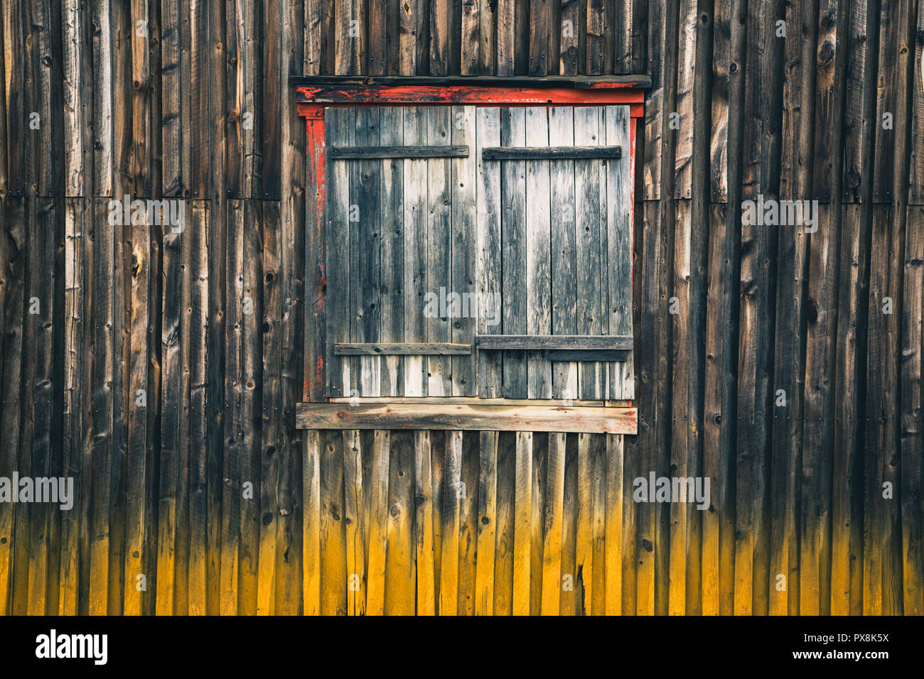 Traditional architecture of wooden houses in Røros, Norway. Old wooden ...