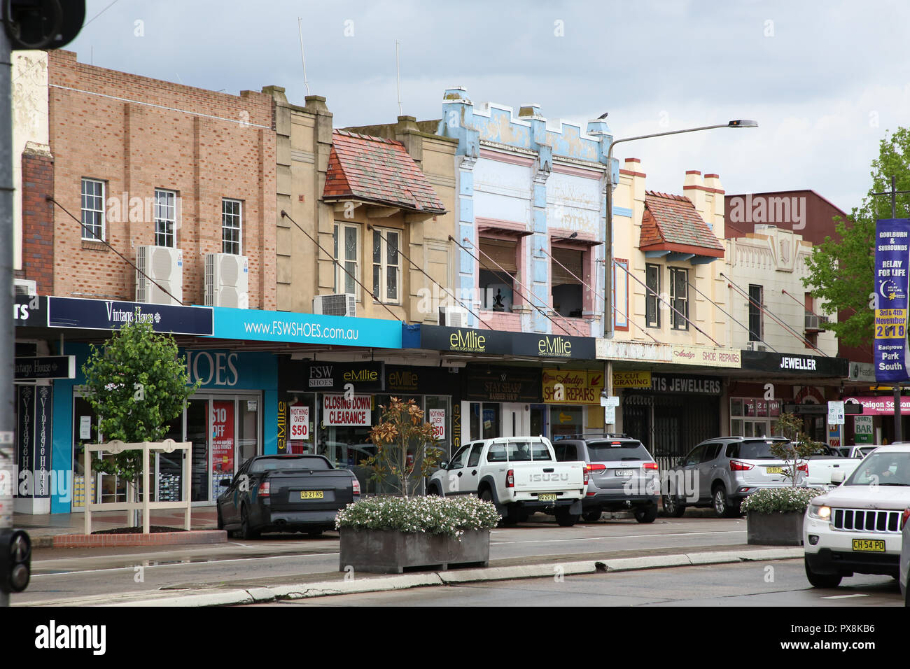 Buildings on Auburn Street, Goulburn, NSW Stock Photo - Alamy