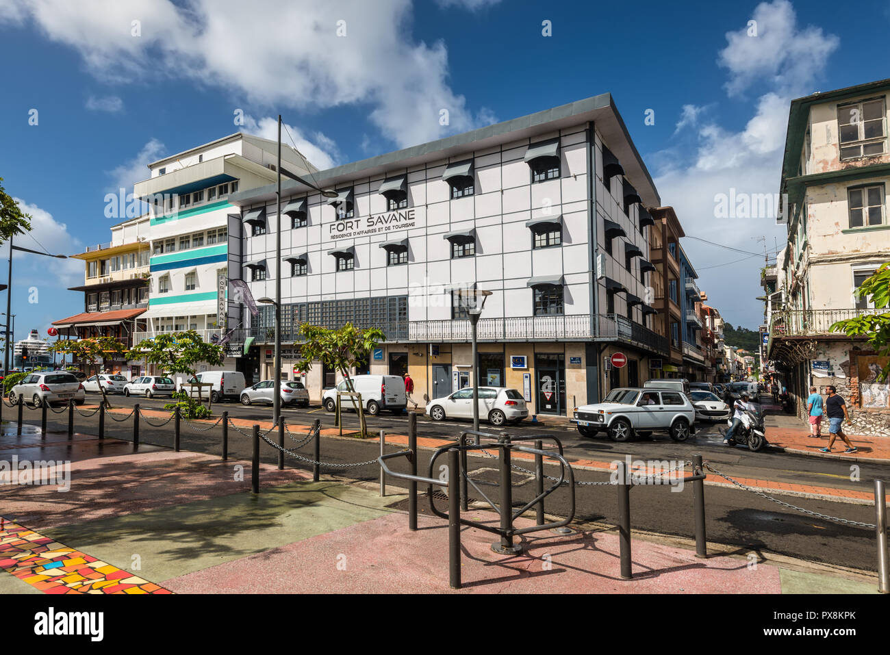 Fort-de-France, Martinique - December 19, 2016: The street life of Fort ...