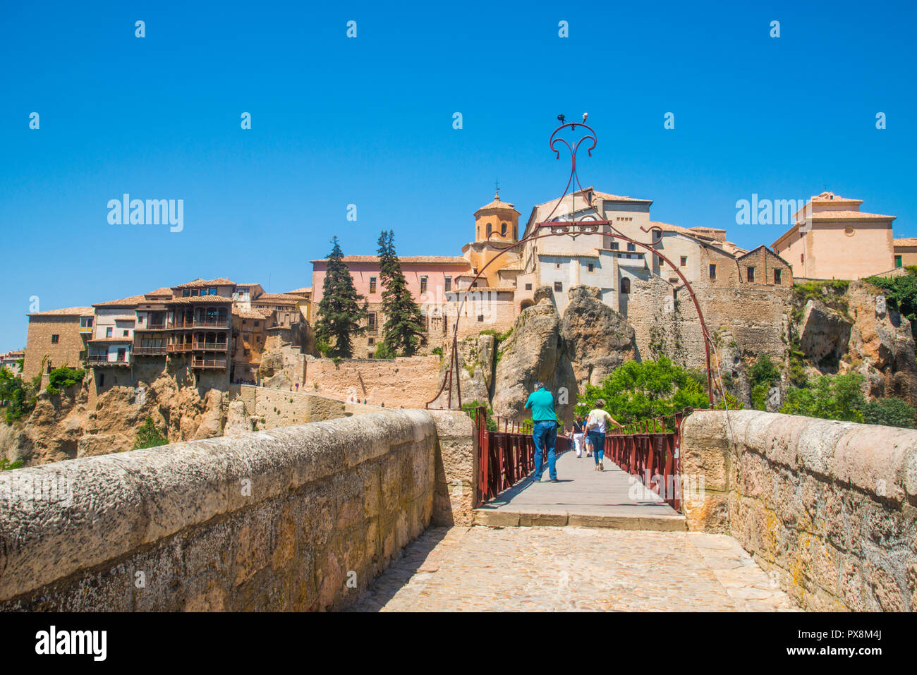 Overview from San Pablo bridge. Cuenca, Spain Stock Photo - Alamy