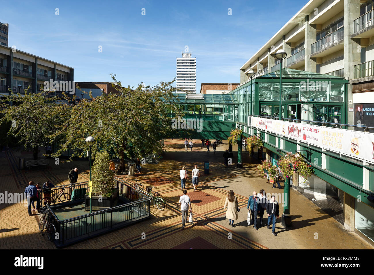 The upper precinct shopping area in Coventry city centre UK Stock Photo ...