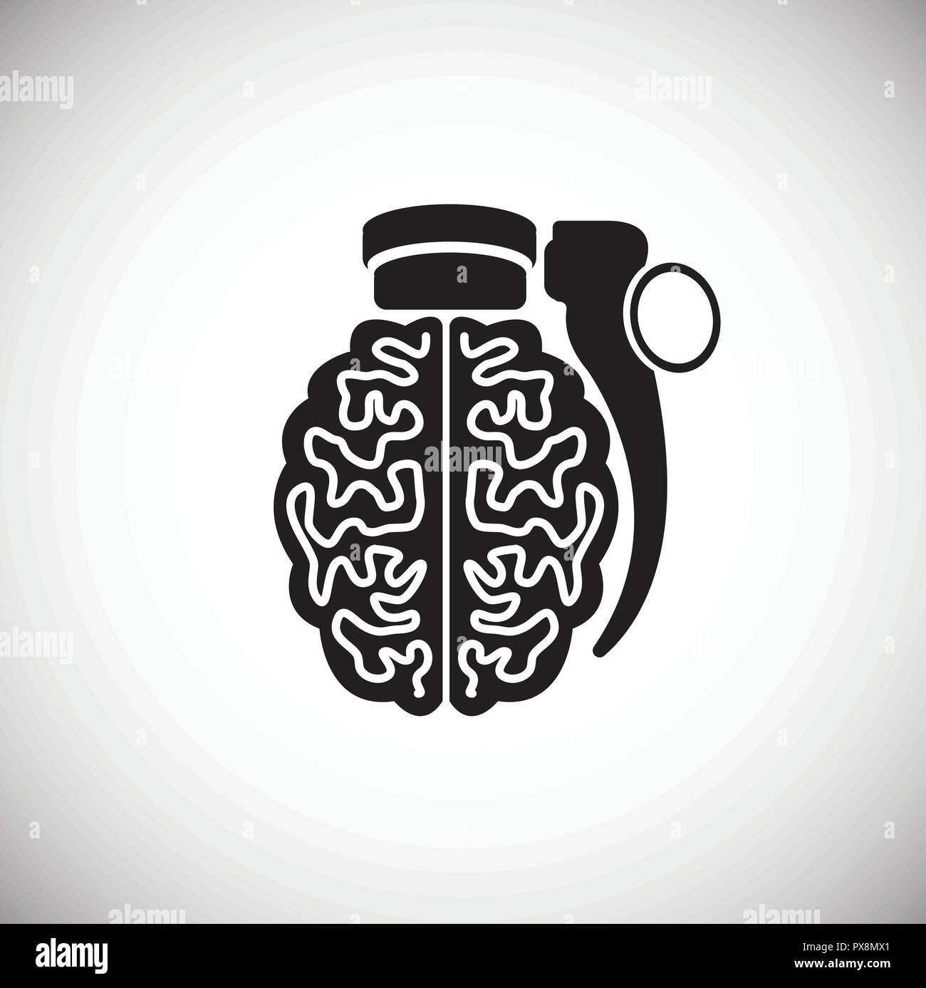 Brain Grenade Stock Vector Images - Alamy