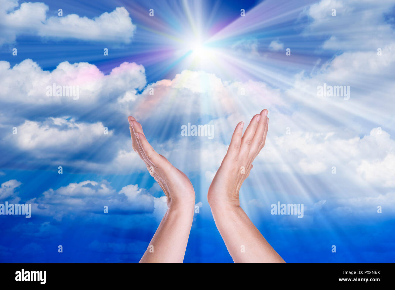 Healing hands hi-res stock photography and images - Alamy