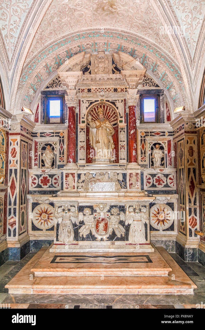 Altar of the saint bishop of cagliari hi-res stock photography and ...