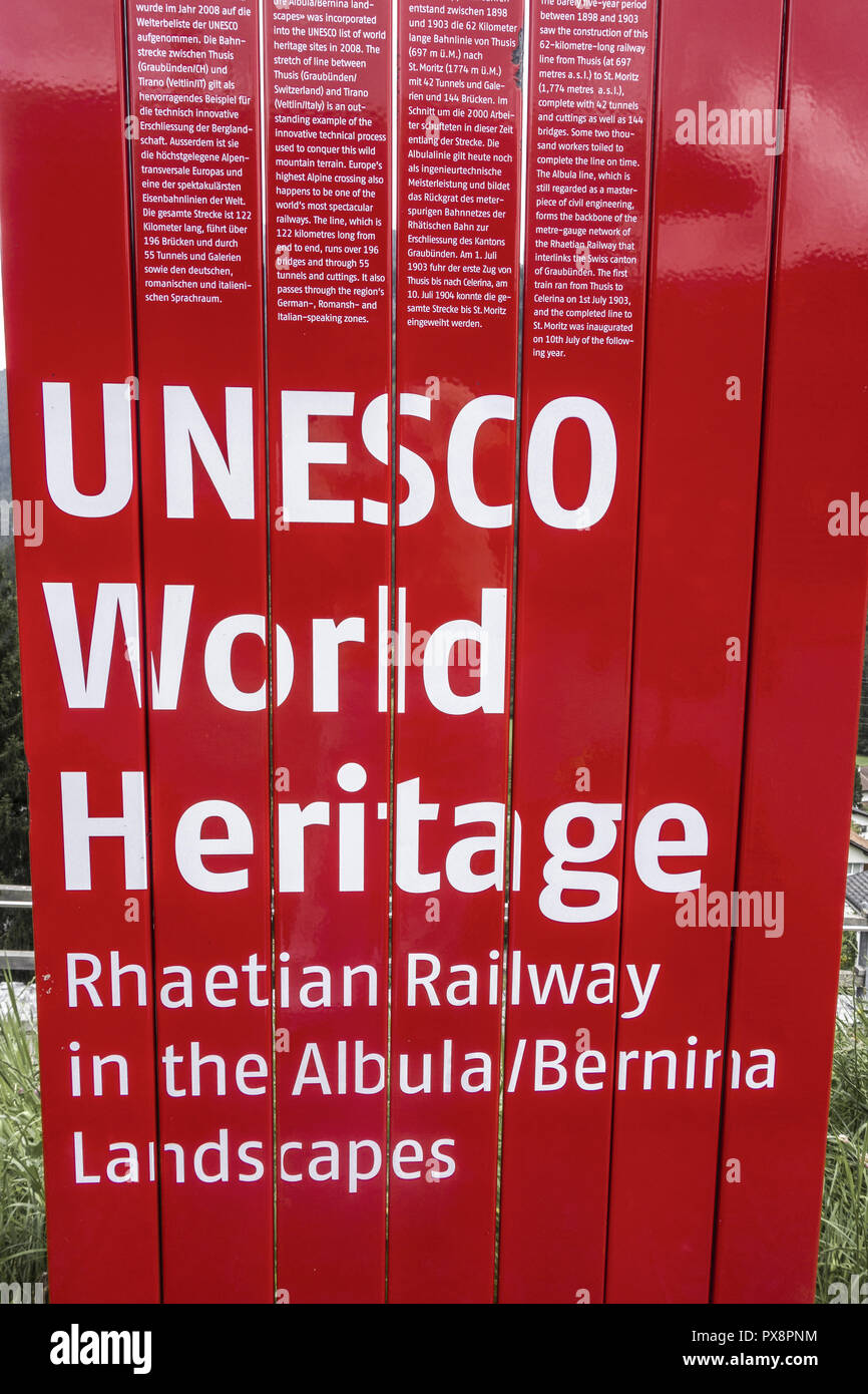 Train station filisur switzerland hi-res stock photography and images ...