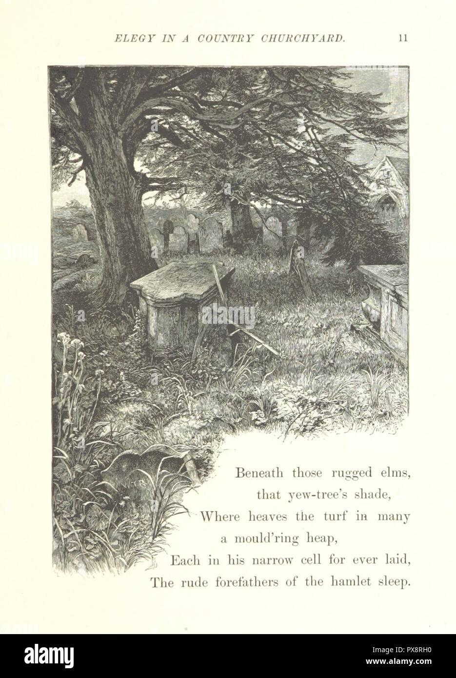 Elegy written in a country churchyard hi-res stock photography and ...