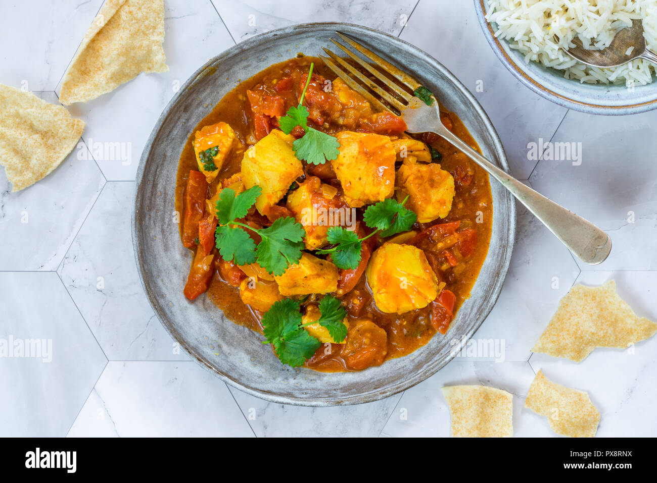 Fish Mappas - Keralan style coconut fish curry with rice. It's a ...