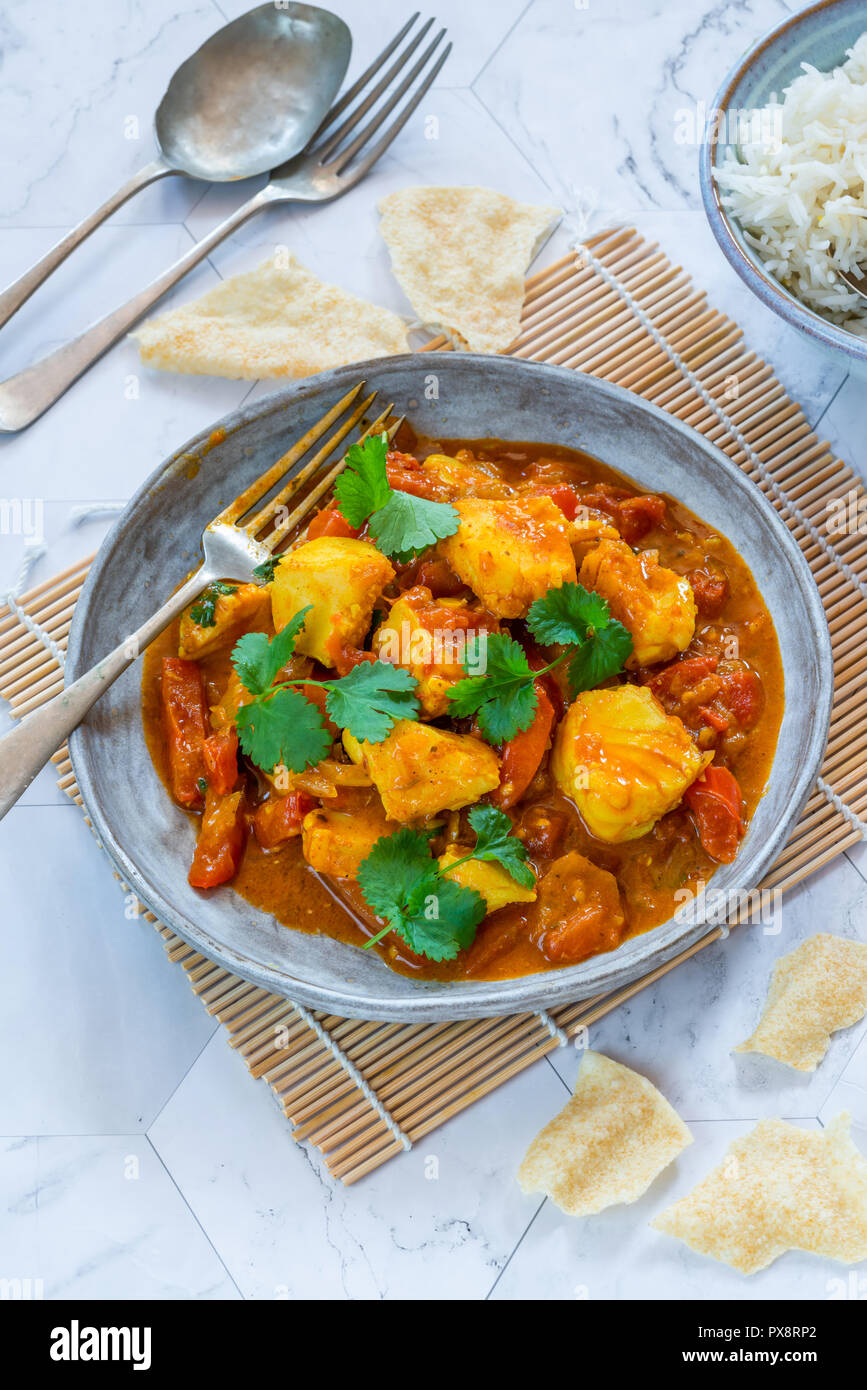 Fish Mappas - Keralan style coconut fish curry with rice. It's a ...