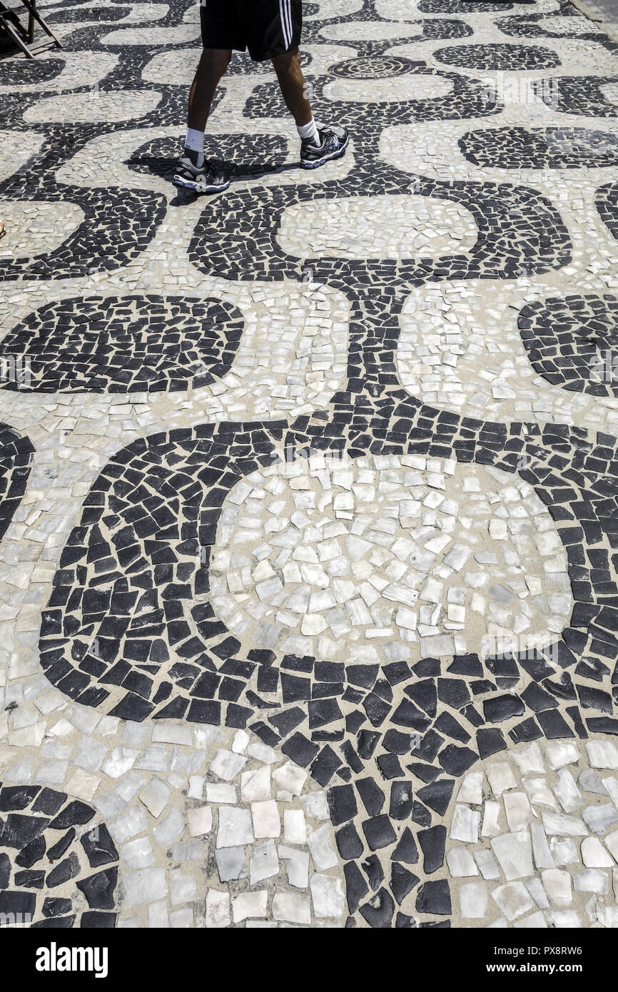 Brazilian ipanema pavement hi-res stock photography and images - Alamy