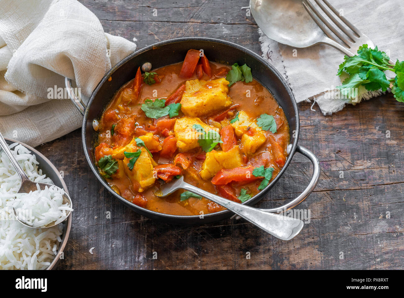 Fish Mappas - Keralan style coconut fish curry with rice. It's a ...