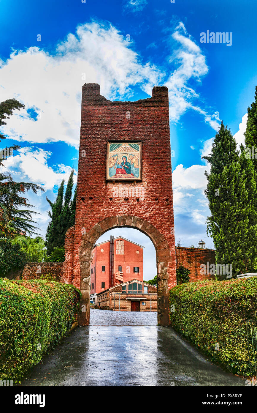 Castel di Leva Rome, Italy - October 6, 2018 :Landscape of the ancient ...