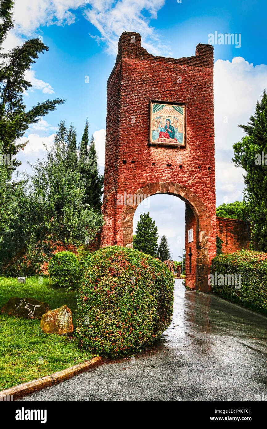 Castel di Leva Rome, Italy - October 6, 2018 :Landscape of the ancient ...