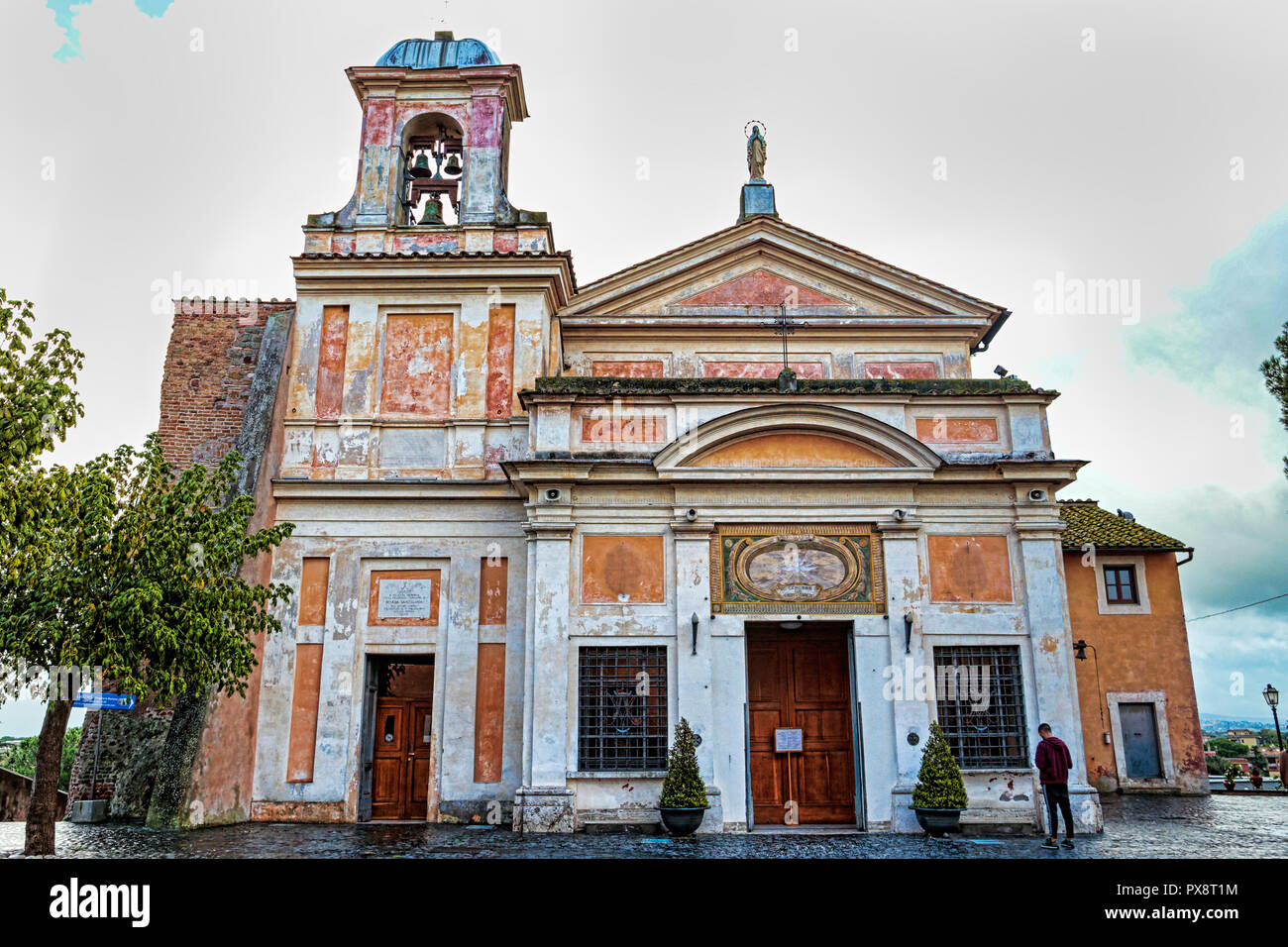 Castel di Leva Rome, Italy - October 6, 2018 :Landscape of the ancient ...