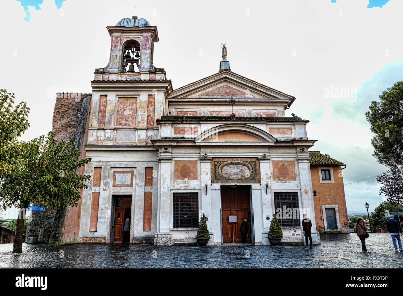 Castel di Leva Rome, Italy - October 6, 2018 :Landscape of the ancient ...
