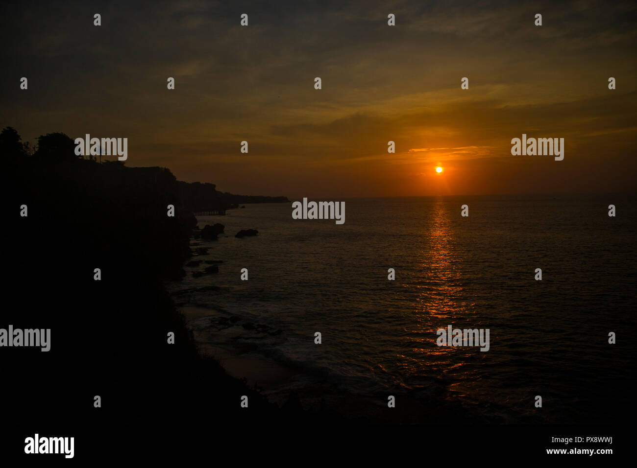 beach view summer holiday sunset photo Stock Photo - Alamy