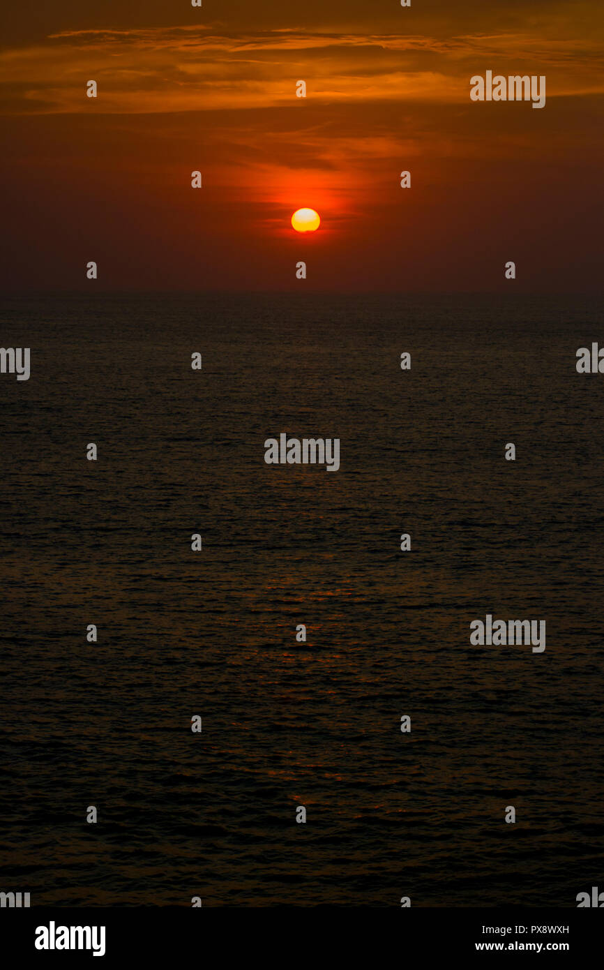 beach view summer holiday sunset photo Stock Photo - Alamy