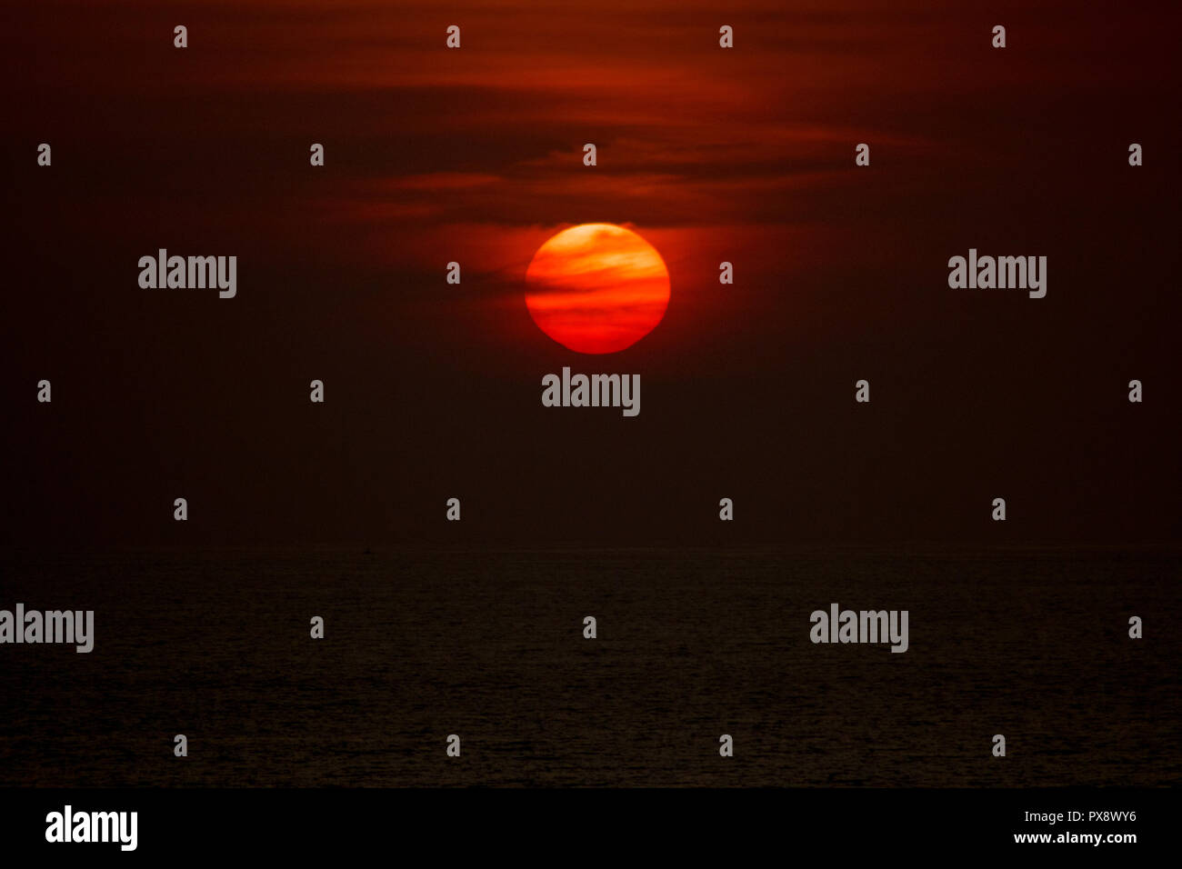 beach view summer holiday sunset photo Stock Photo - Alamy