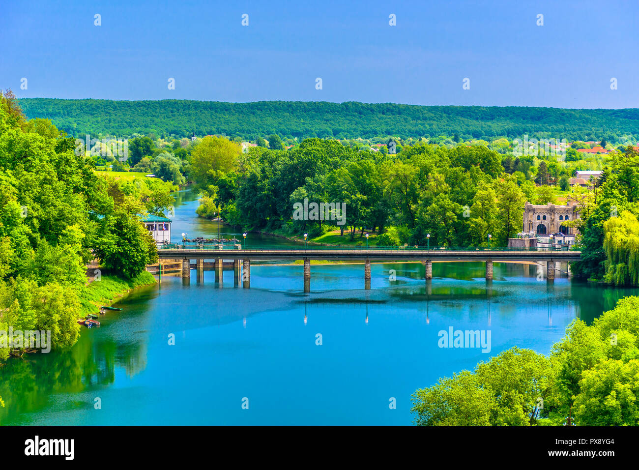 Kupa river spring aerial hi-res stock photography and images - Alamy