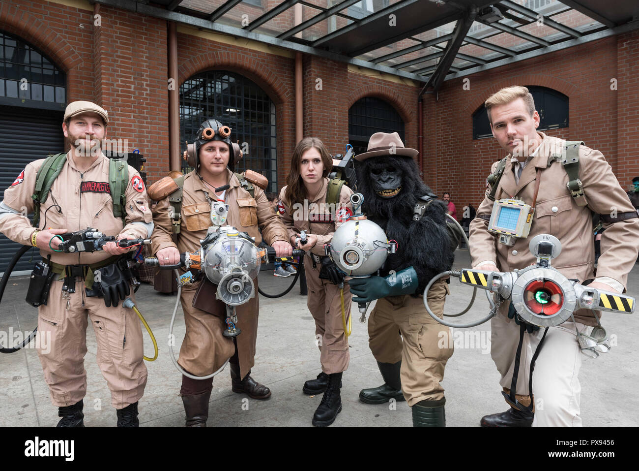 Berlin, Germany. 20th Oct, 2018. Cosplayers seen posing during the ...