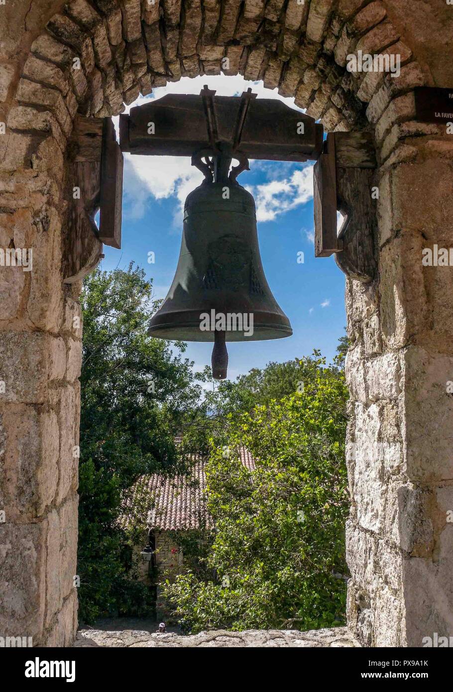 La Romana, Dominican Republic. 14th Jan, 2009. A bell in the bell tower ...