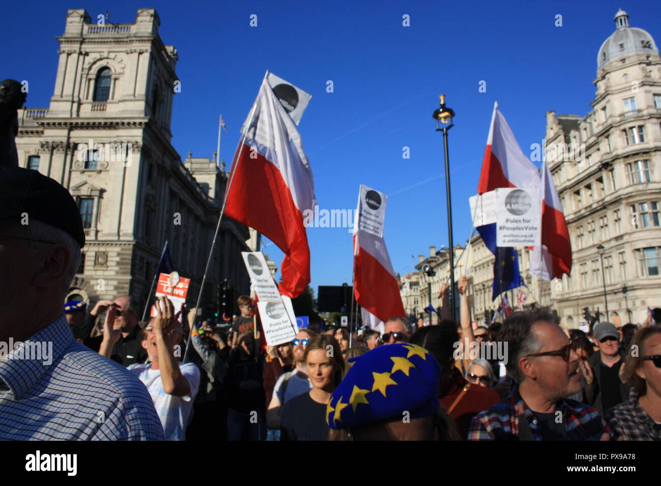 People wave eu flags hi-res stock photography and images - Alamy