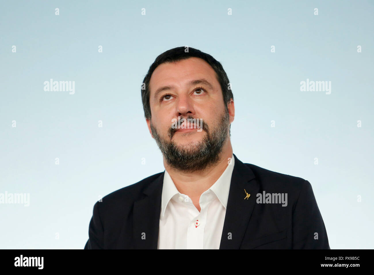 Matteo Salvini Rome October 20th 2018. Minister's Cabinet about the ...