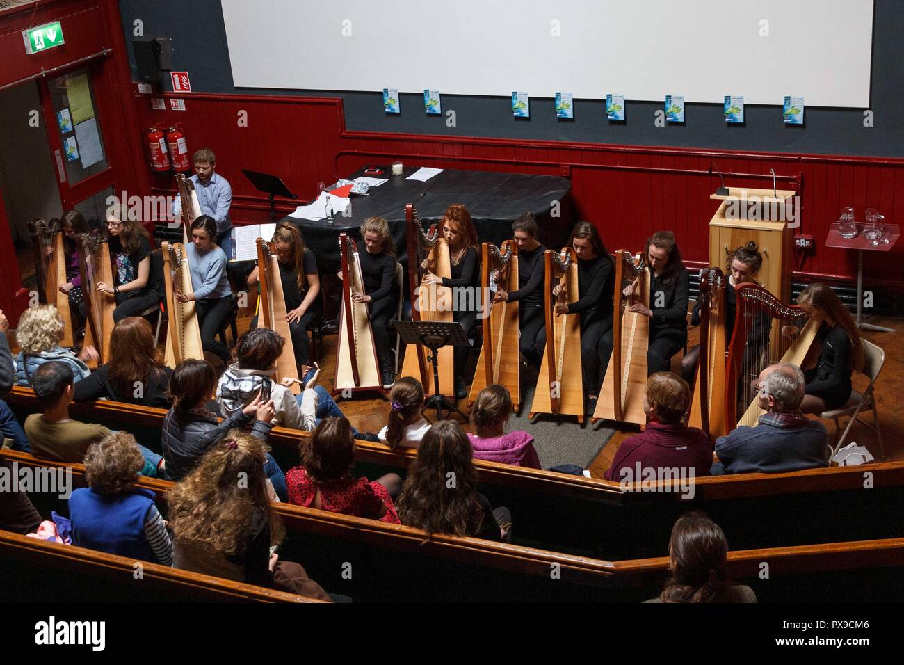 Cork, Ireland. 20th Oct, 2018. National Harp Day/ Lá na Cruite ...