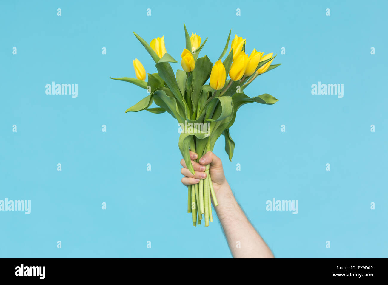 Hand reaching out yellow hi-res stock photography and images - Alamy
