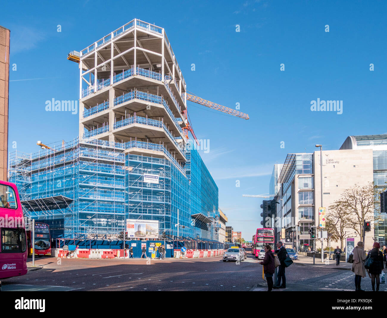 New building site belfast hi-res stock photography and images - Alamy