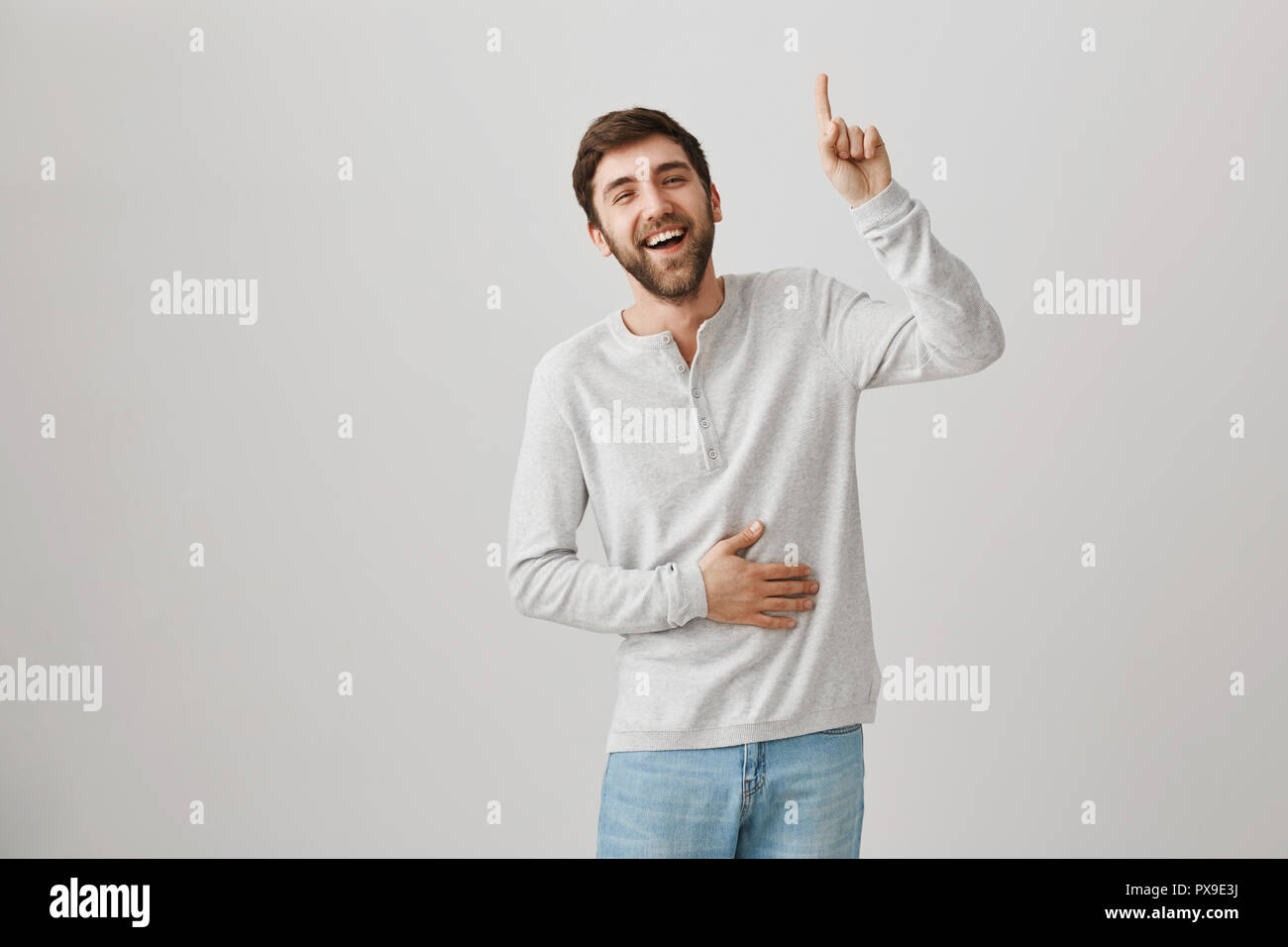 Laughing guy crazy laughing hi-res stock photography and images - Alamy