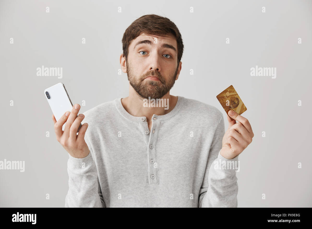 Young handsome man refuses hi-res stock photography and images - Alamy