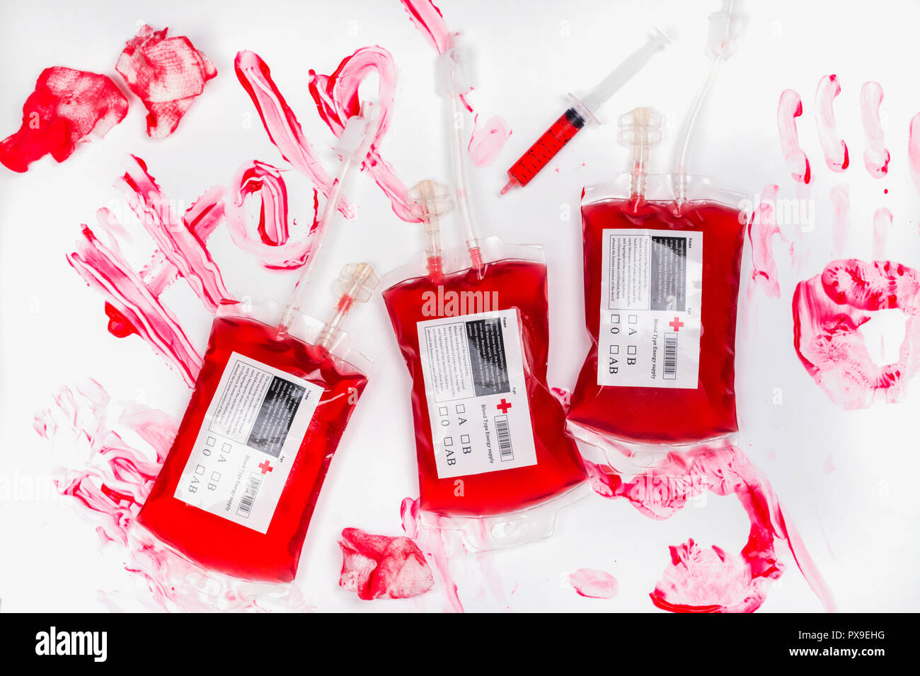 Vampire blood transfusion hi-res stock photography and images - Alamy