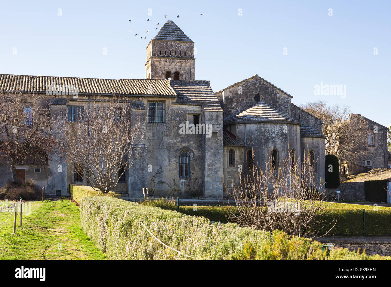 SAINT-REMY-DE-PROVENCE , FRANCE - February 12, 2018. Saint-Paul-de ...